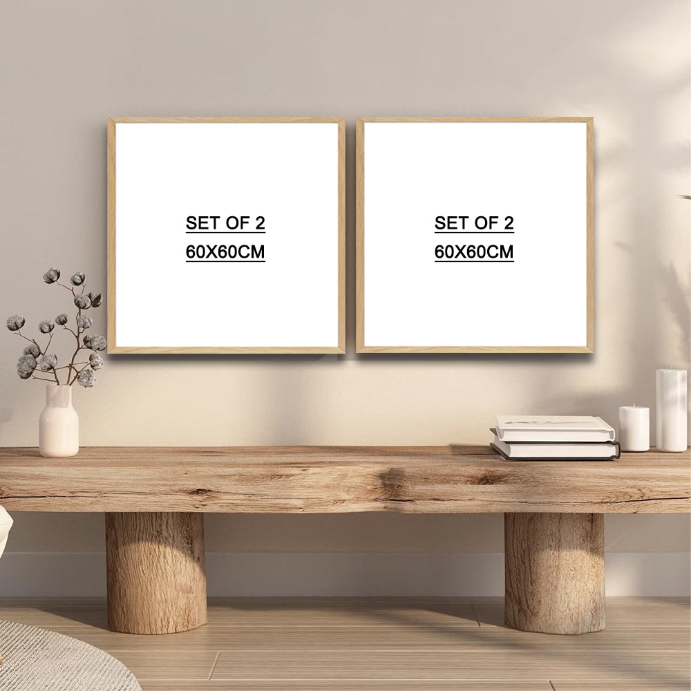 Square Wood Oak Photo Frame 24 inch 60x60cm